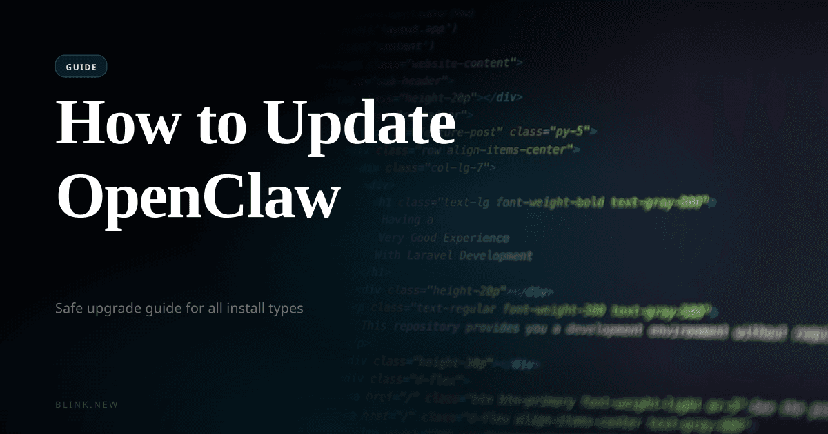 How to Update OpenClaw: Complete Upgrade Guide (2026)