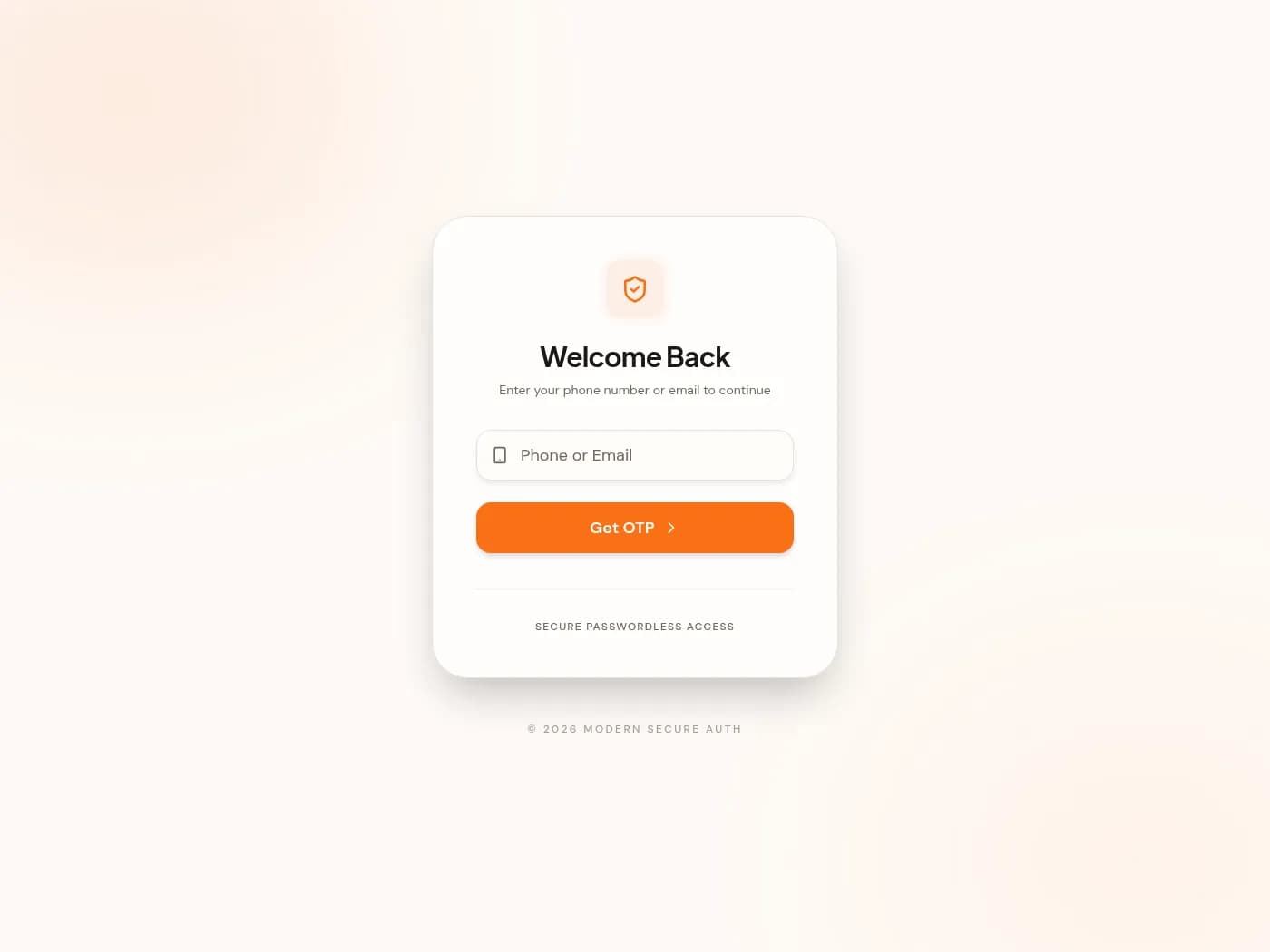 Aesthetic OTP Login