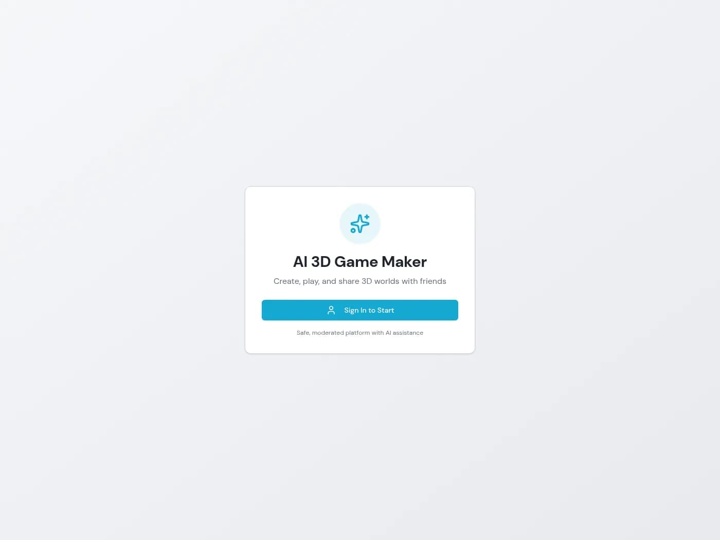 AI 3D Game Maker