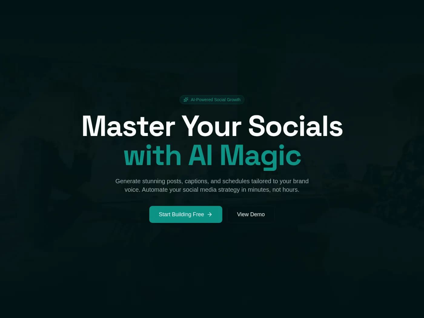 SocialGenie AI Manager