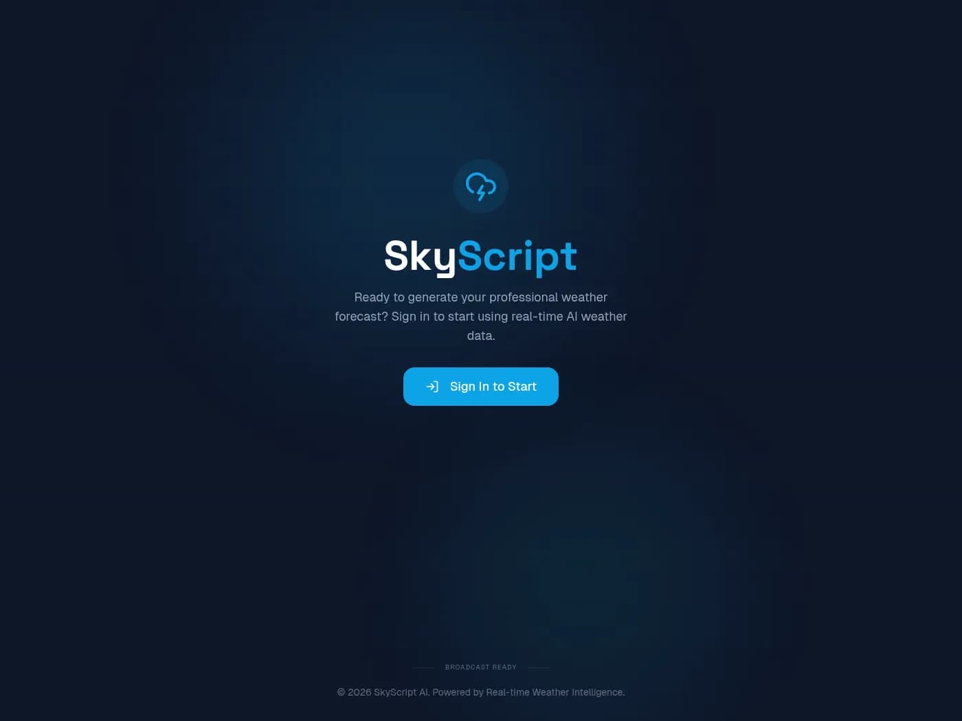 AI Weather Intro Generator