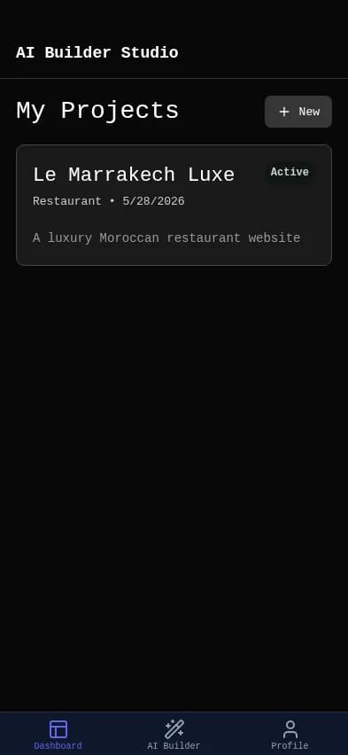 AI WebBuilder Mobile