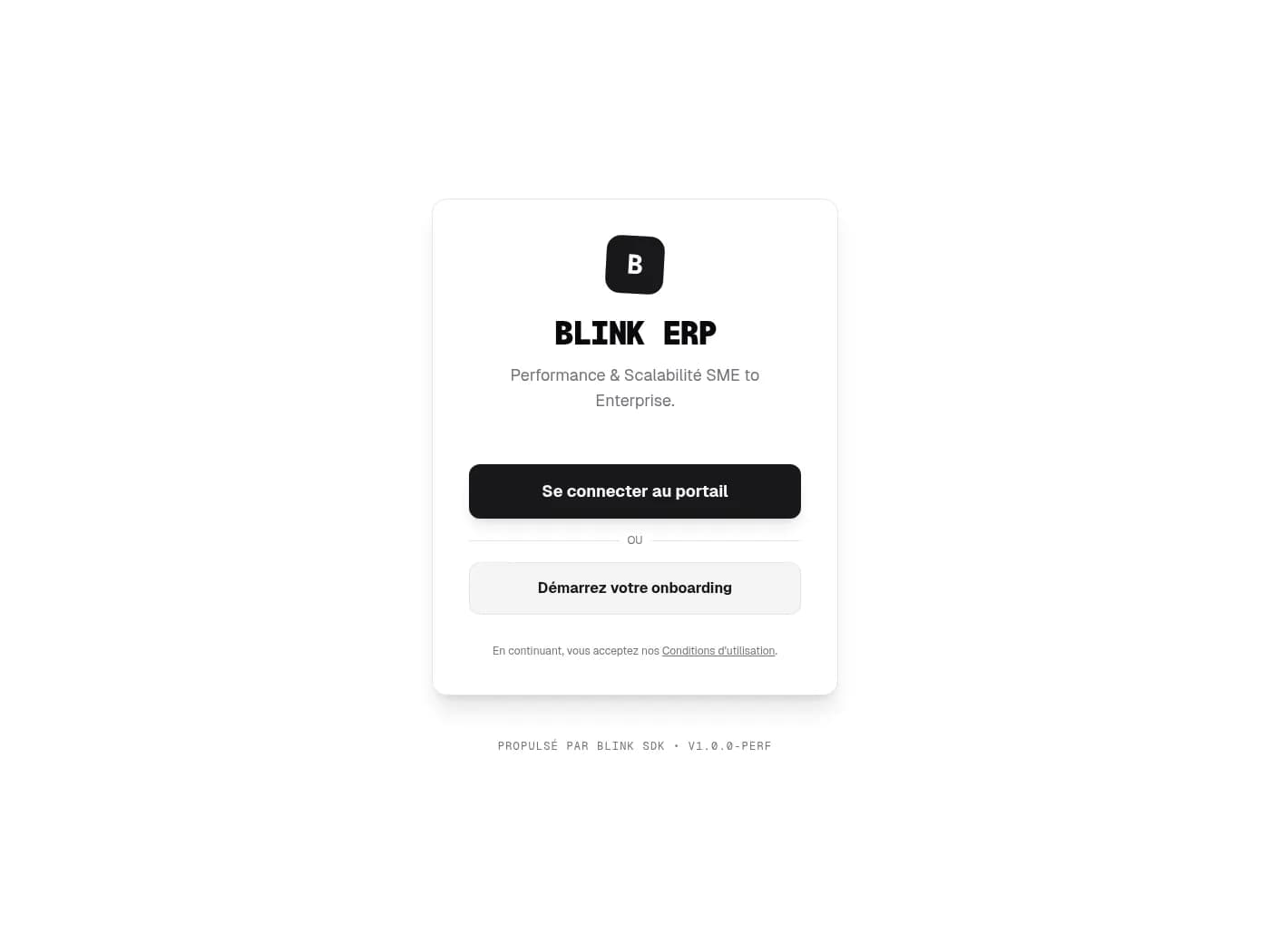 Prompt Blink ERP