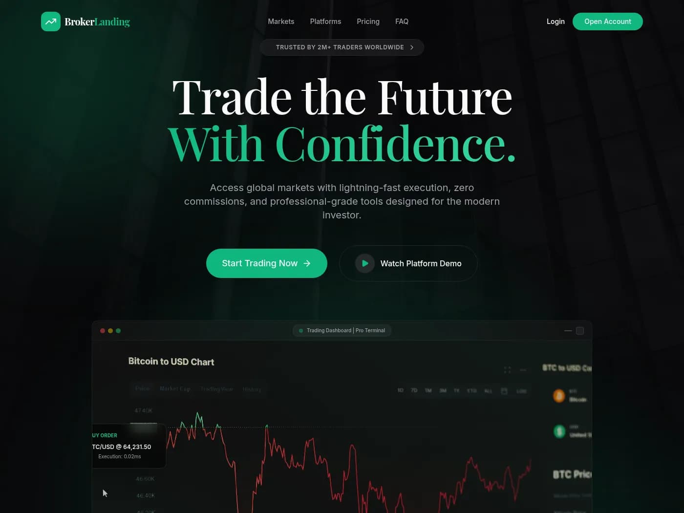 Broker Landing