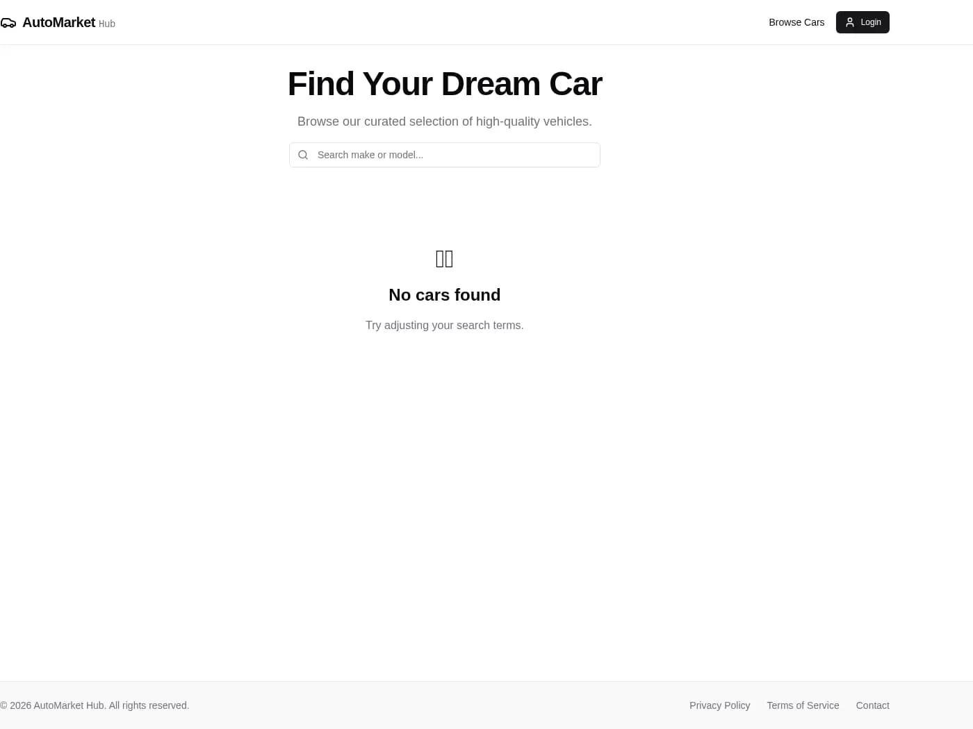 AutoMarket Hub
