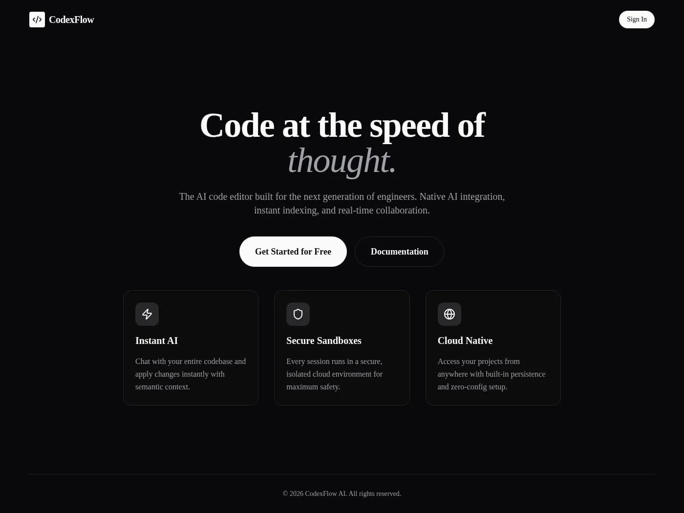CodexFlow AI Editor