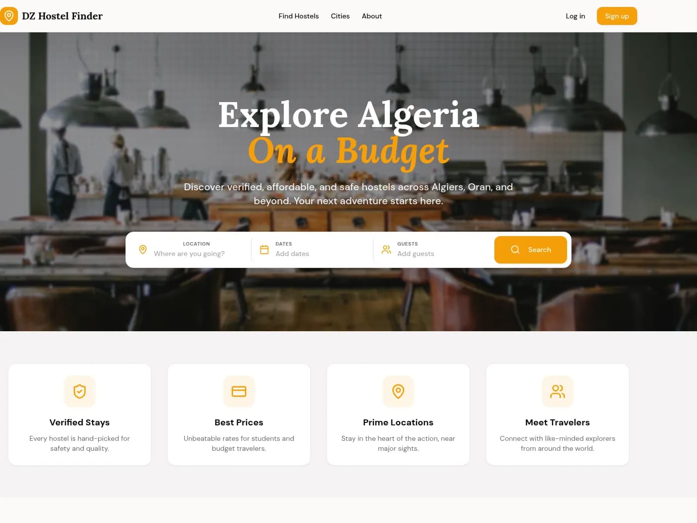 DZ Hostel Finder