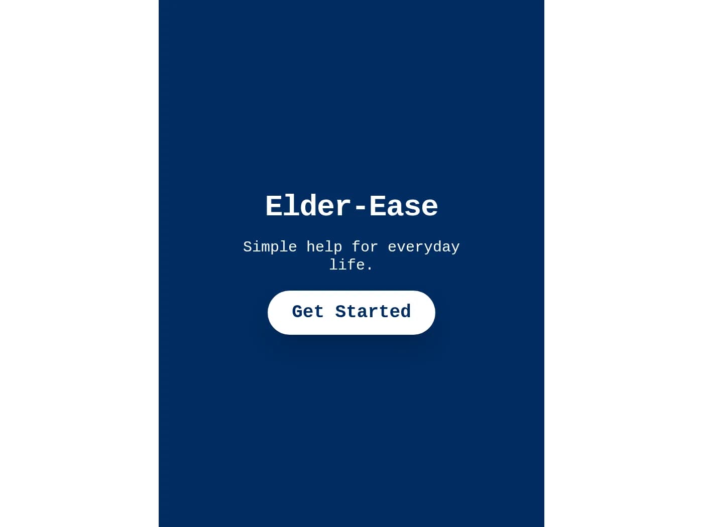Elder-Ease Web App