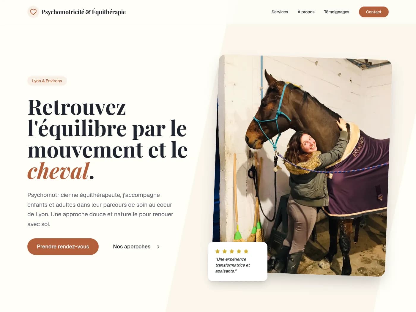 EquiTherapy Lyon Page
