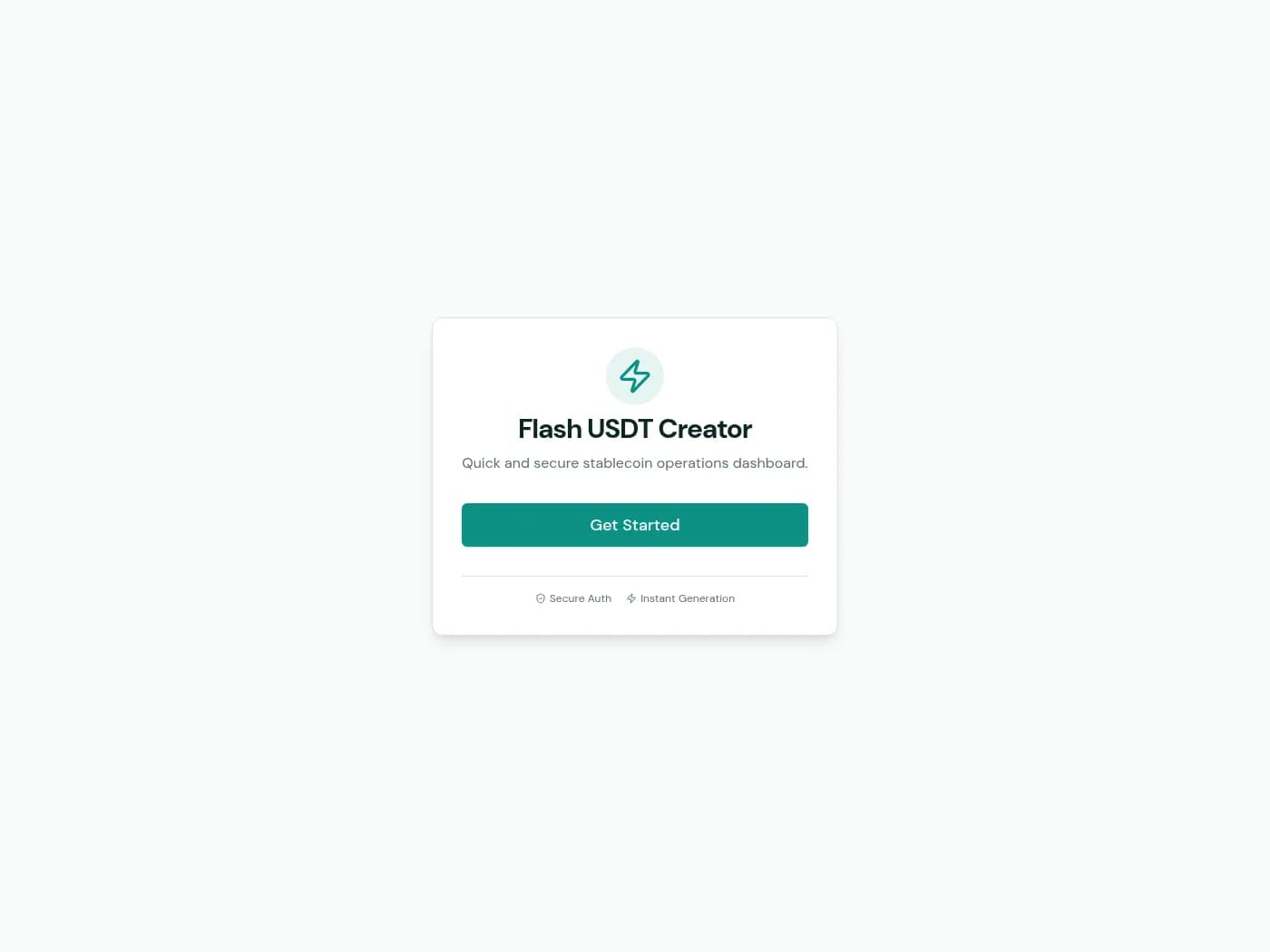 Flash USDT Creator
