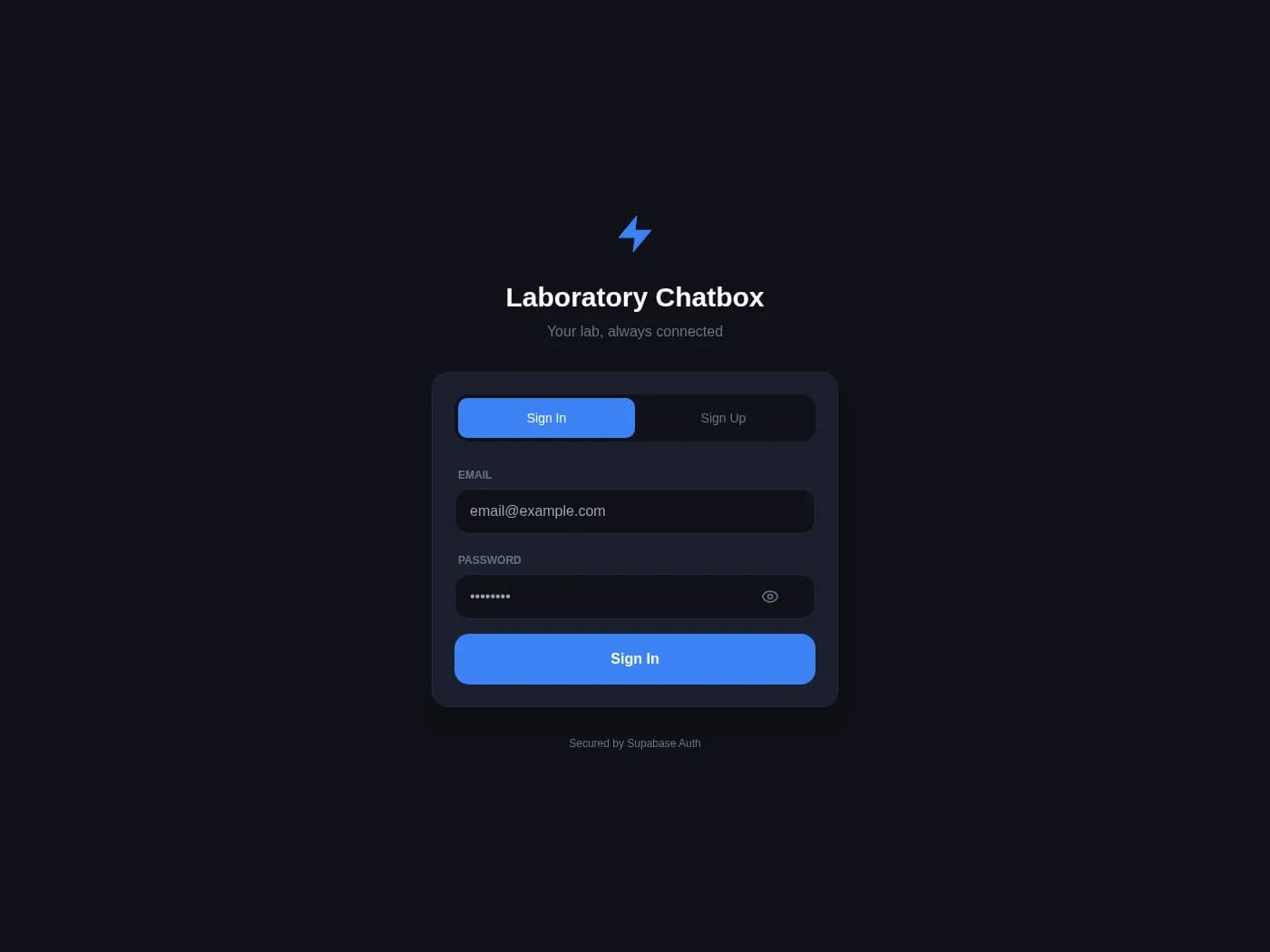 Laboratory Chatbox