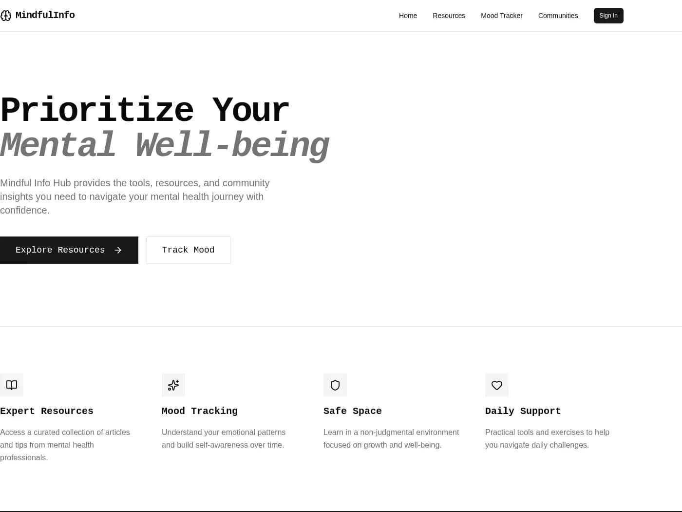 Mindful Info Hub