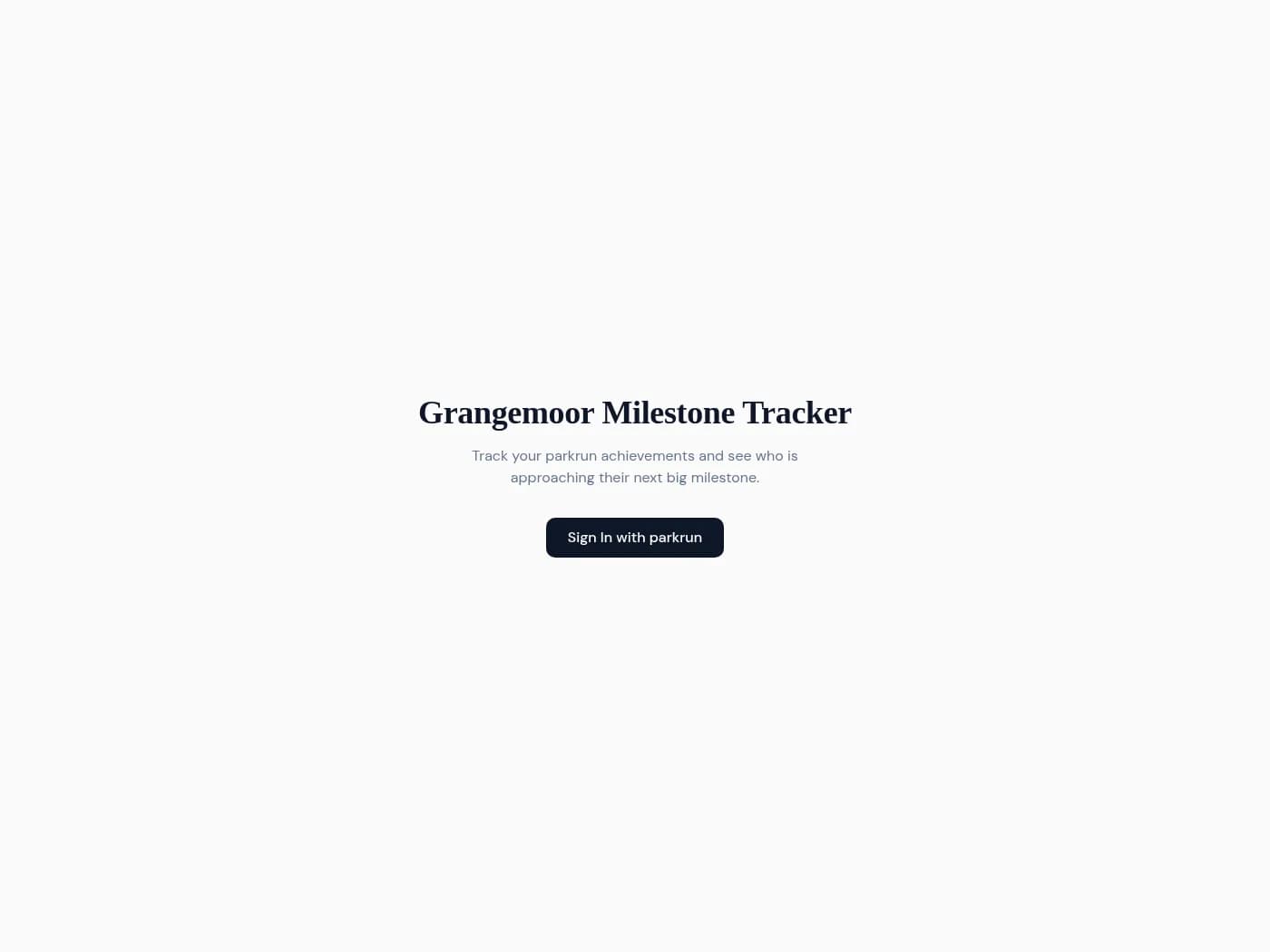 Milestone Tracker Website