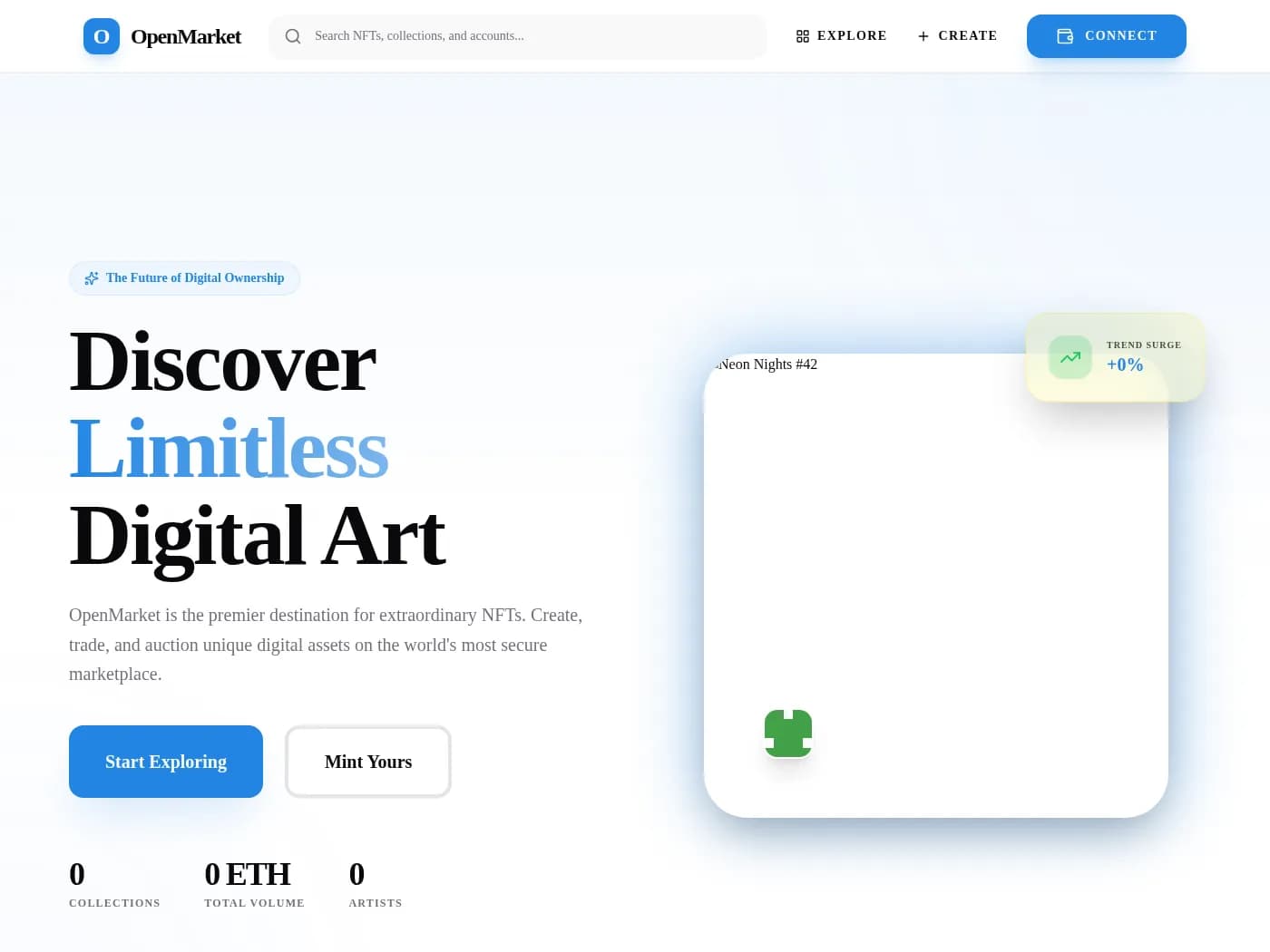 OpenMarket NFT Platform