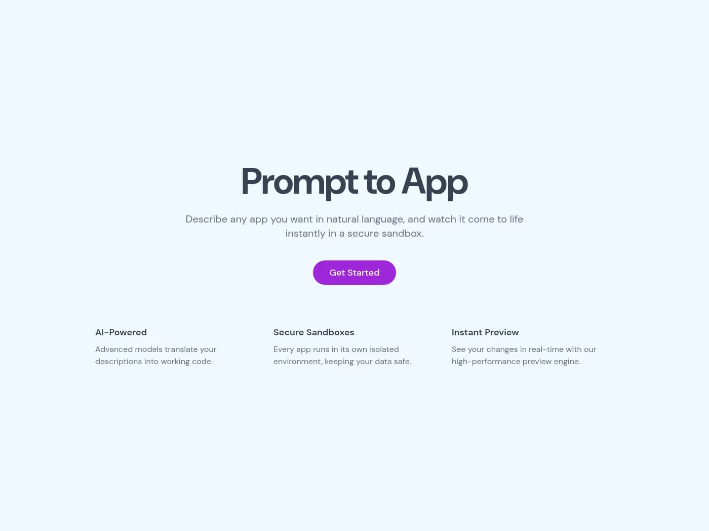 Prompt2App Builder