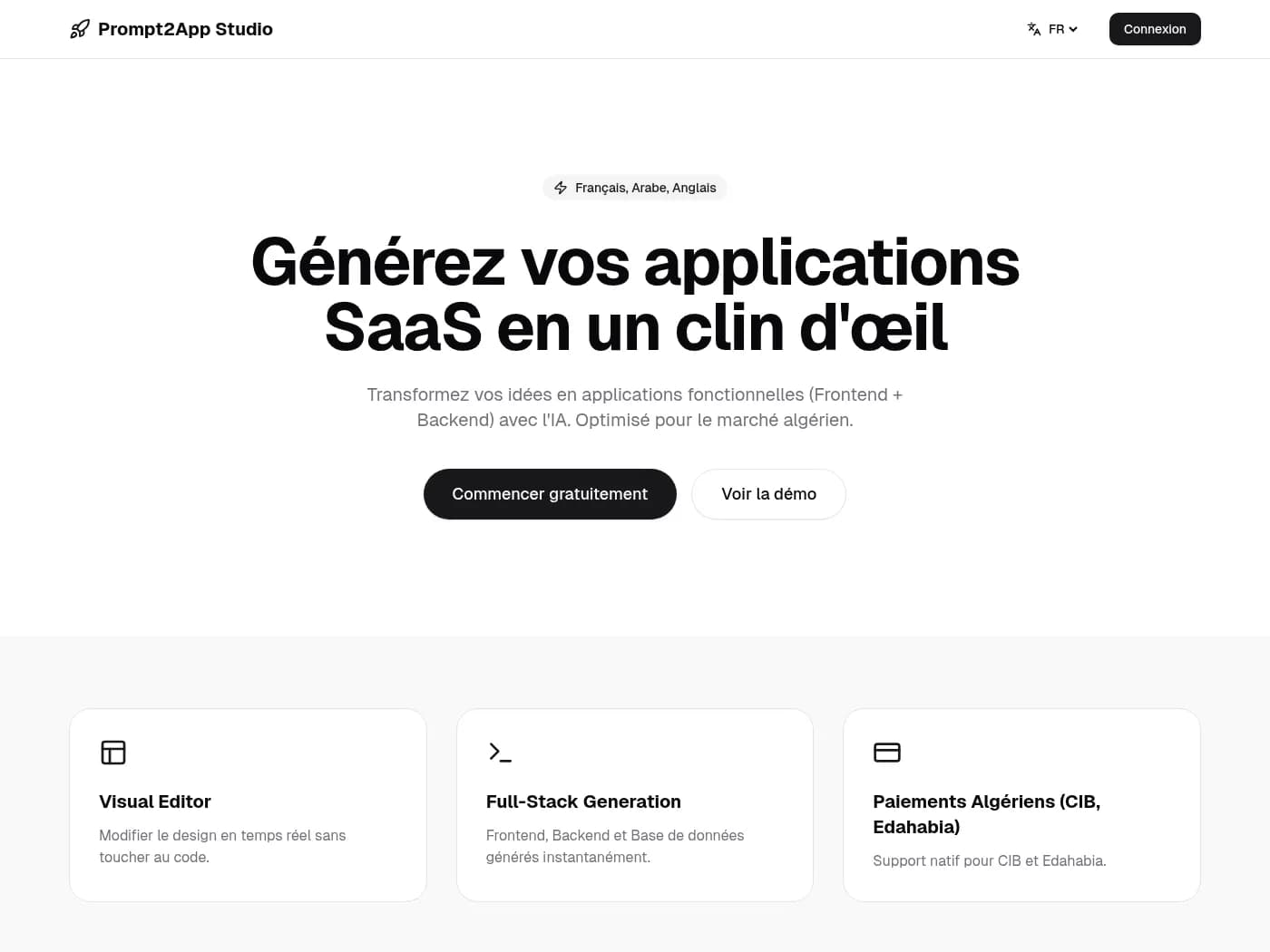Prompt2App Studio