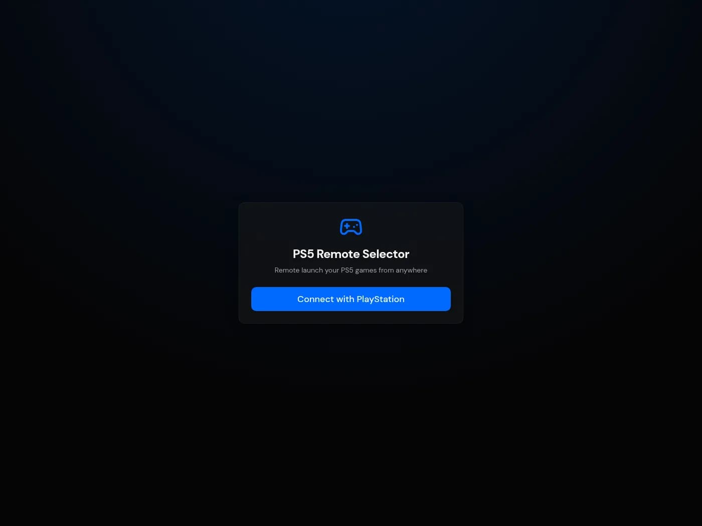 PS5 Game Selector