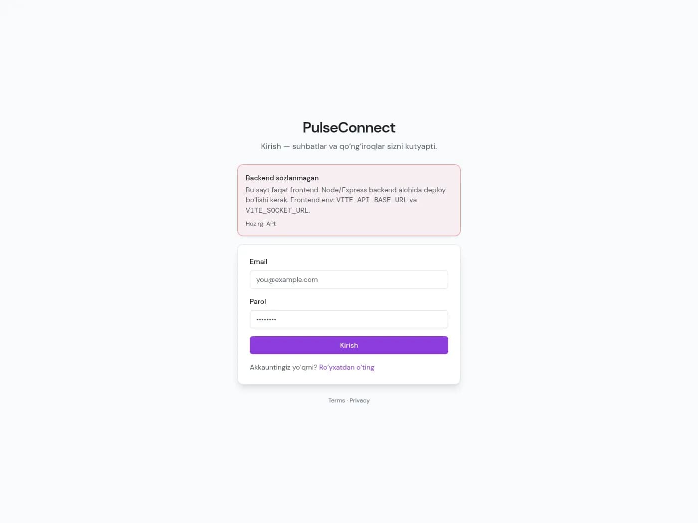 PulseConnect Messenger
