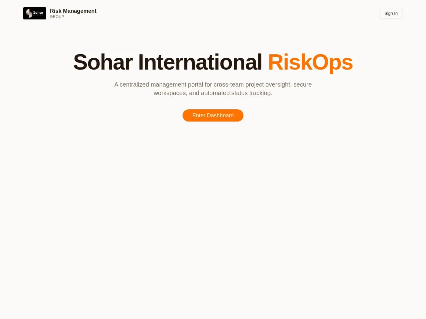 RiskOps Dashboard