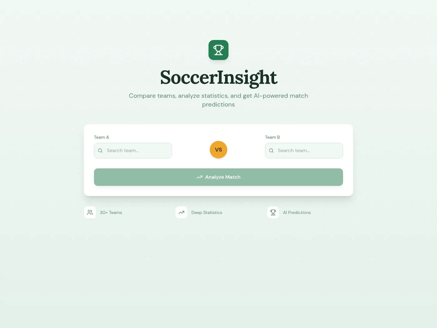 oblandeSoccerInsight Analyzer