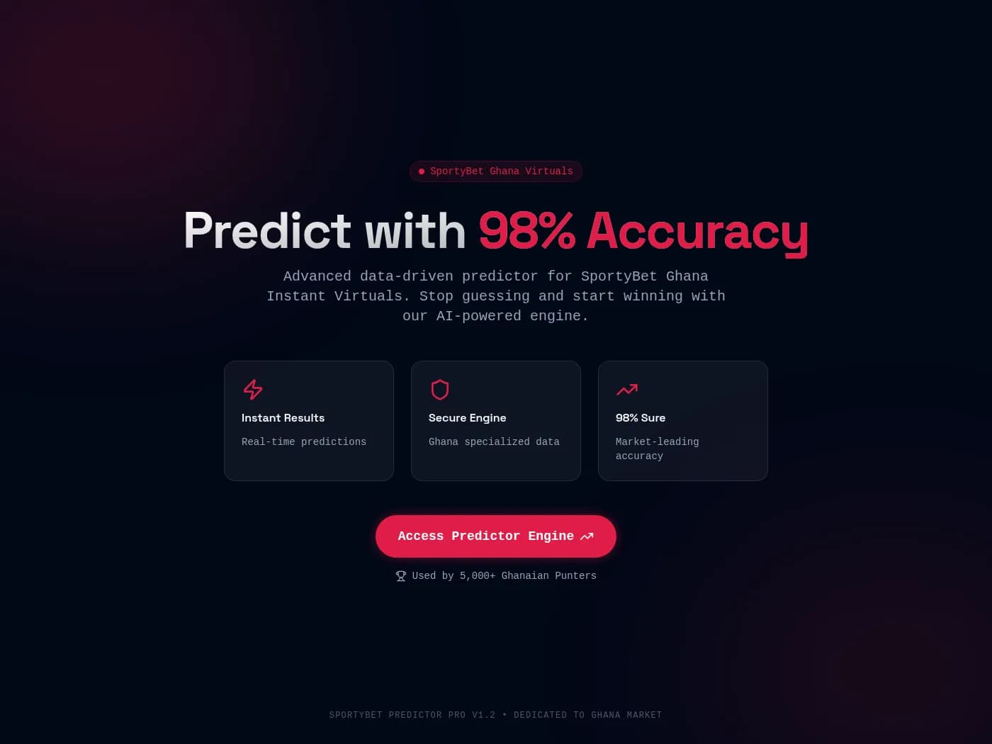 SportyBet Predictor Pro