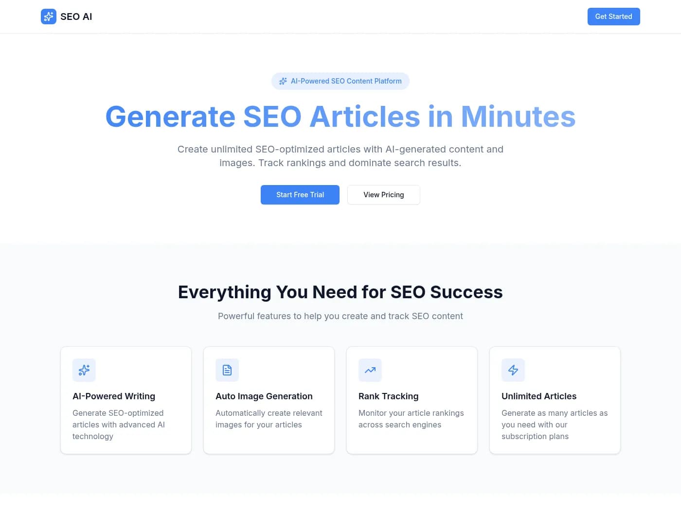 AI SEO Content Platform for Automated Article Generation and Ranking Insights