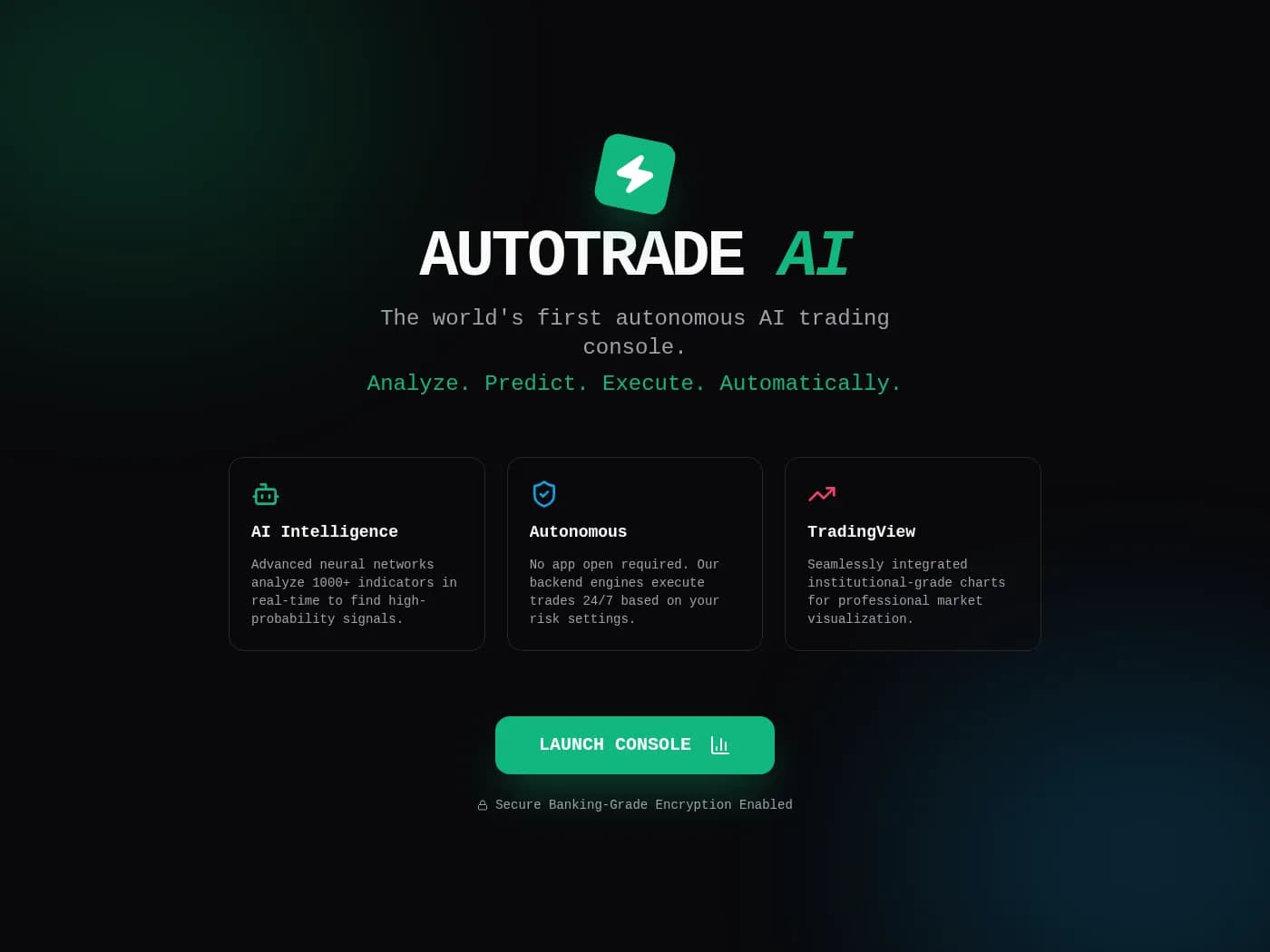 AutoTrade AI Console