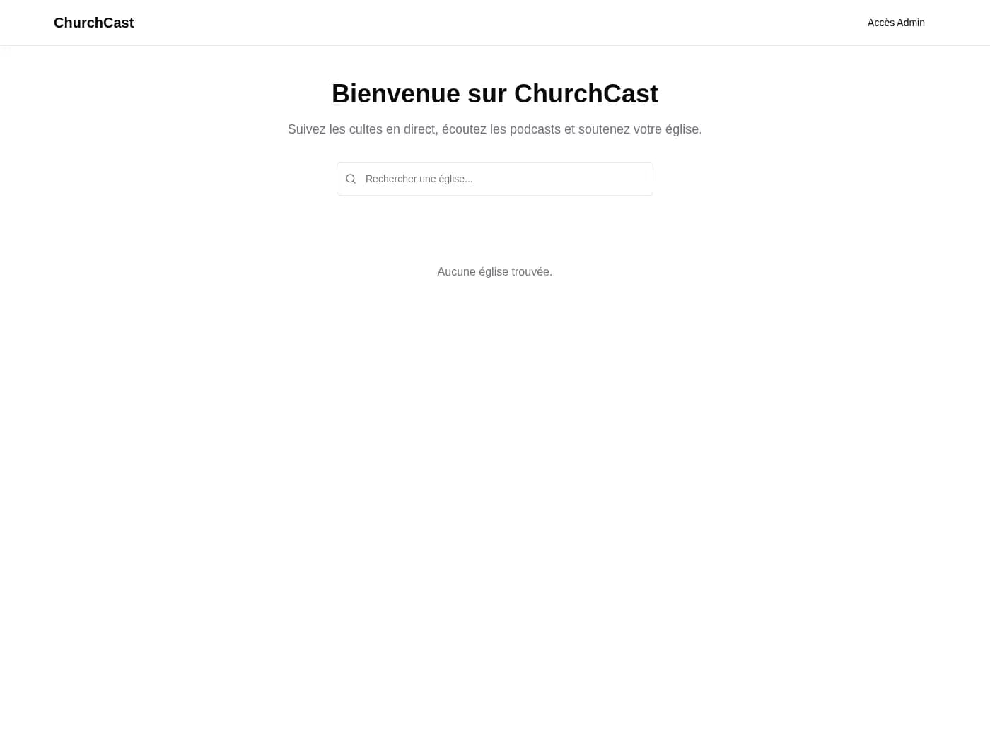 ChurchCast PWA