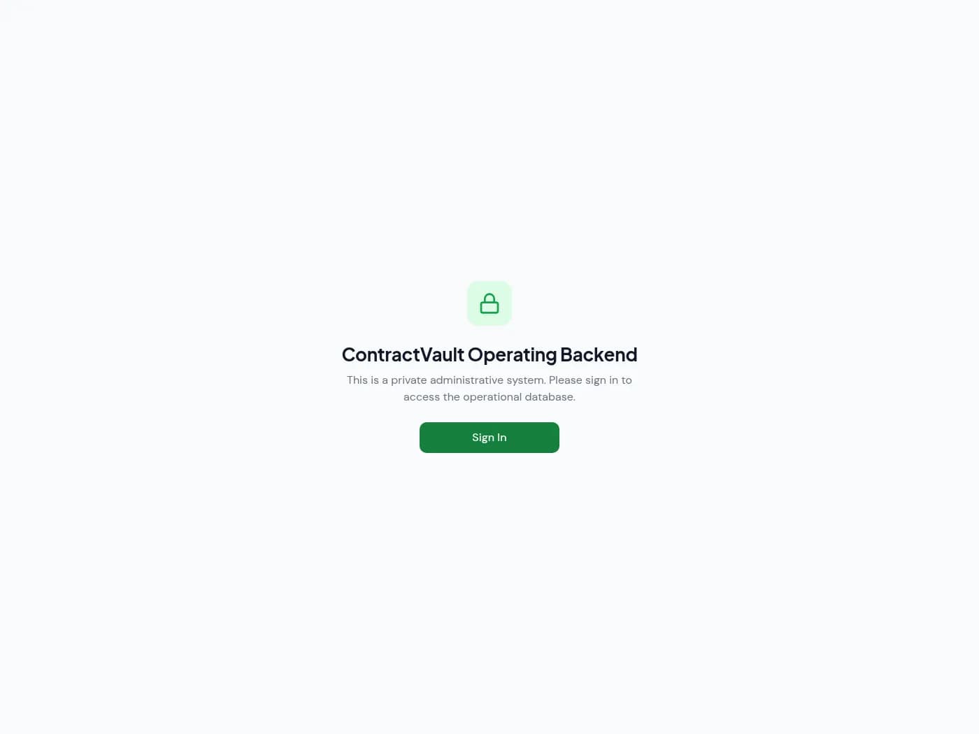 ContractVault Backend Builder