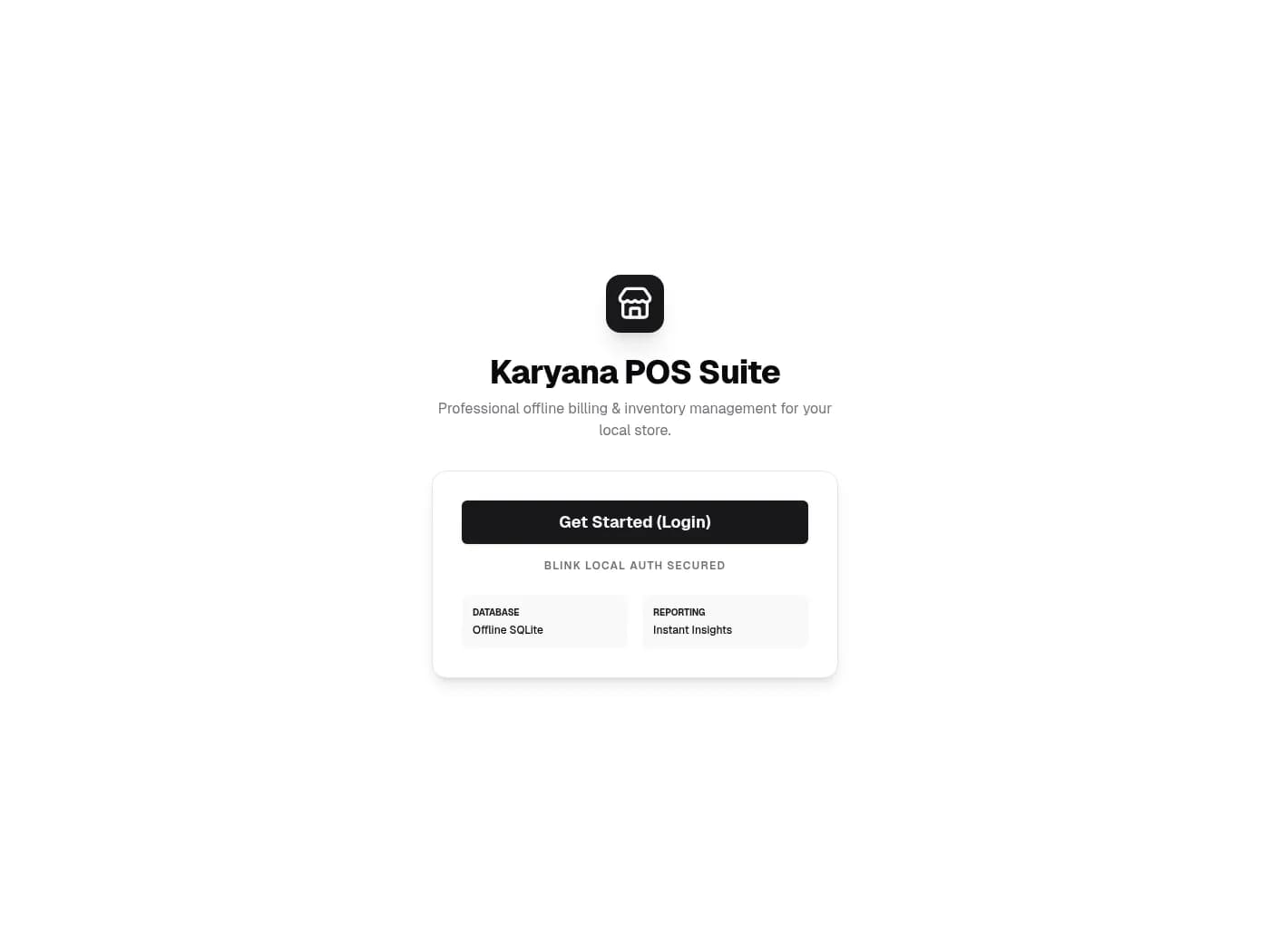 Karyana POS Offline Suite