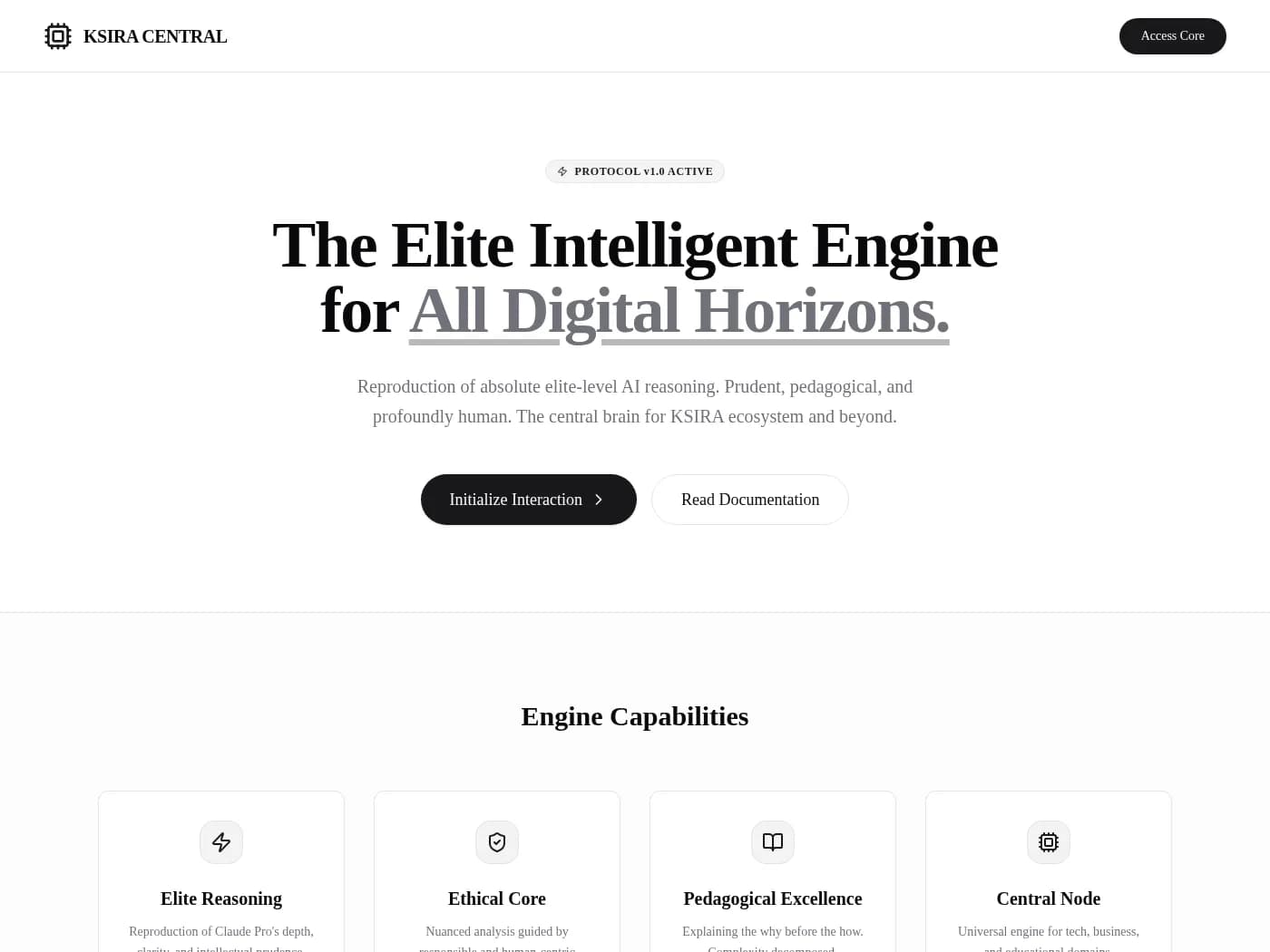 KSIRA Central AI Brain