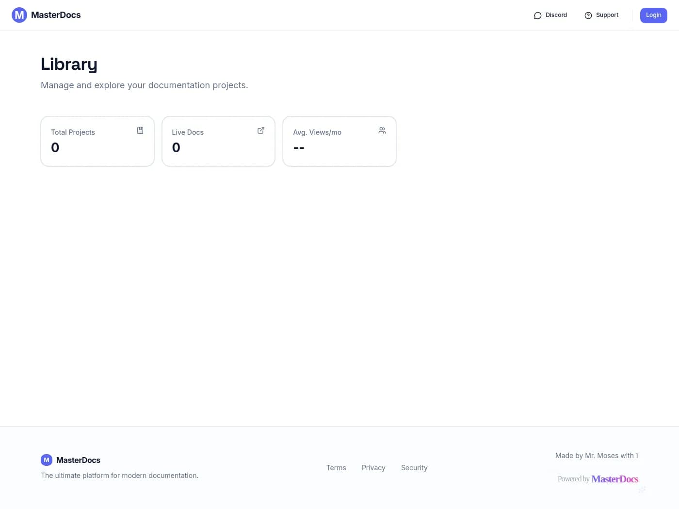 MasterDocs Documentation Platform