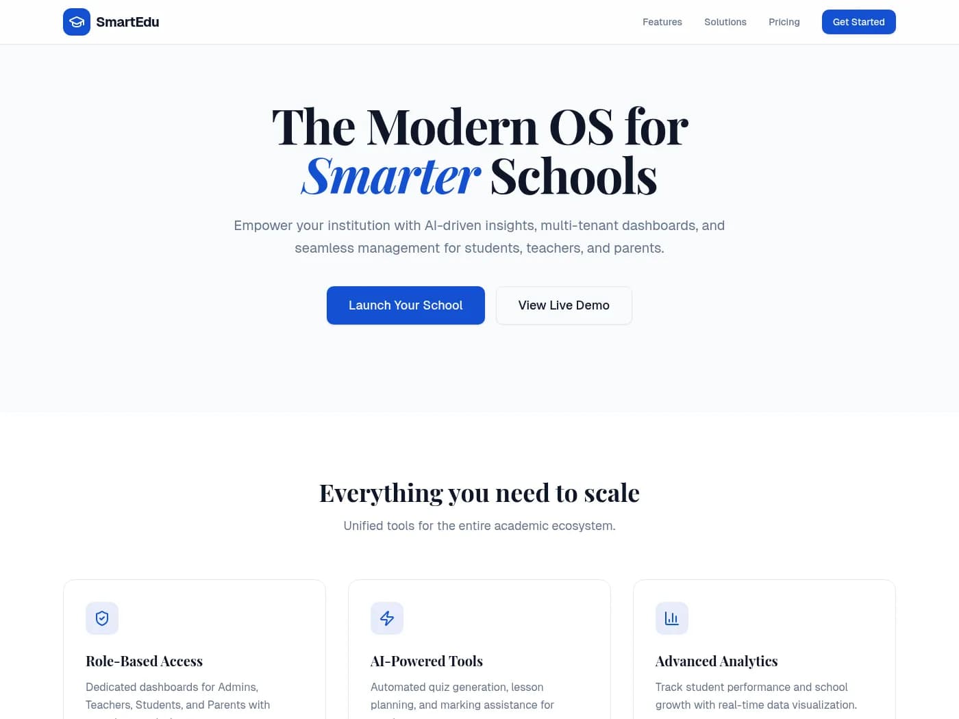 SmartEdu SaaS Platform