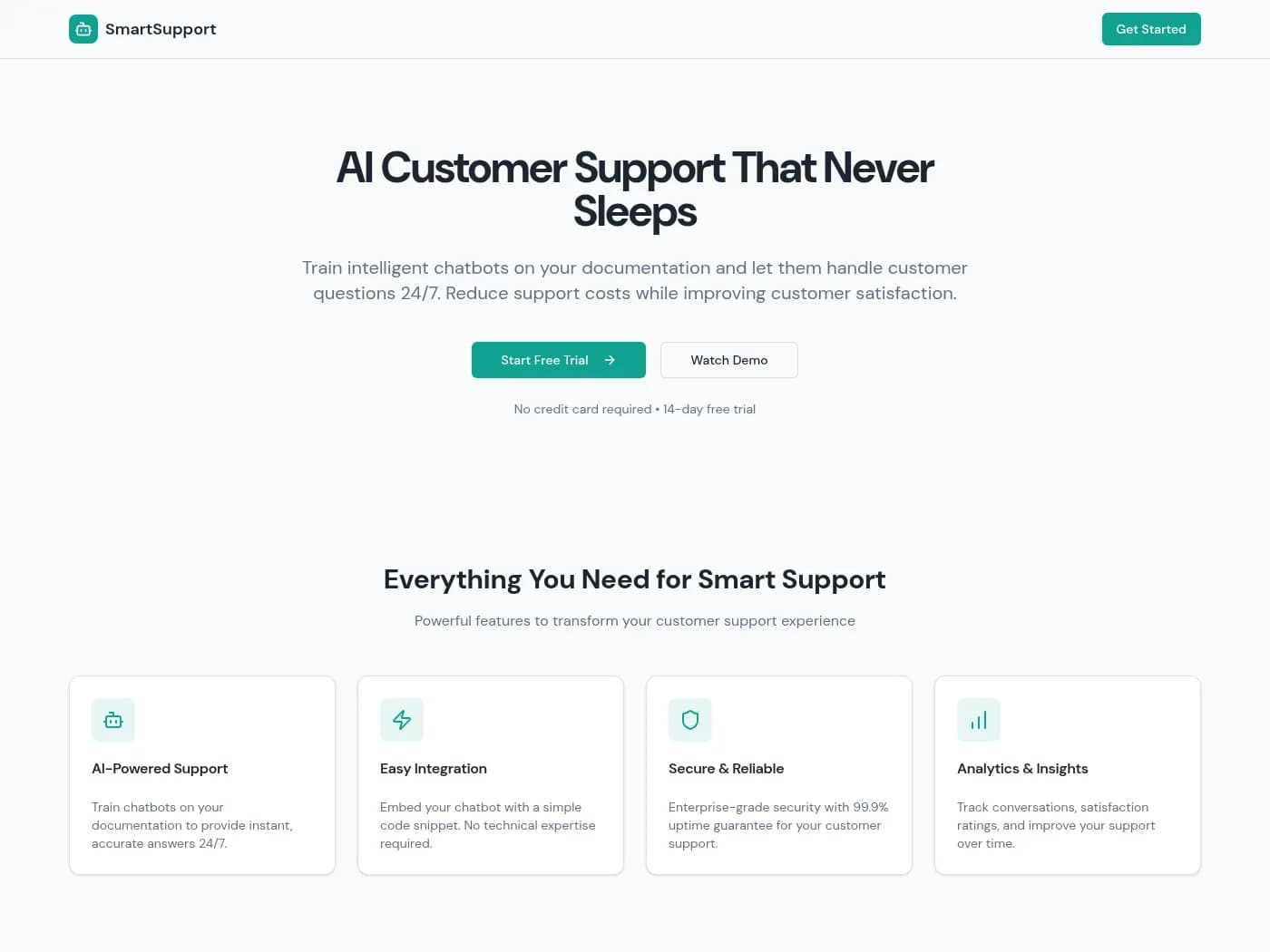 SmartSupport Chatbot Platform