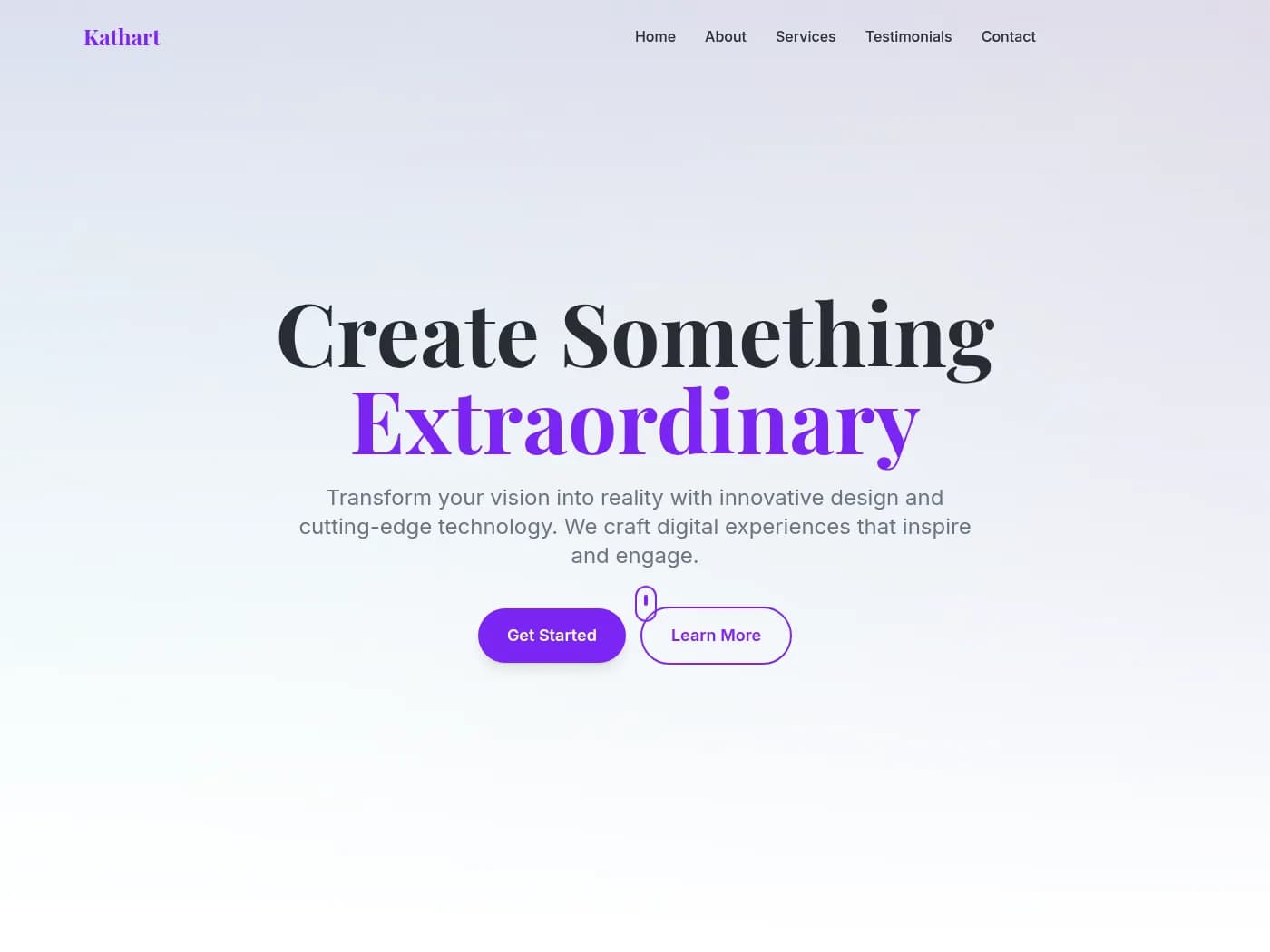 Kathart Modern Interactive Web Experience
