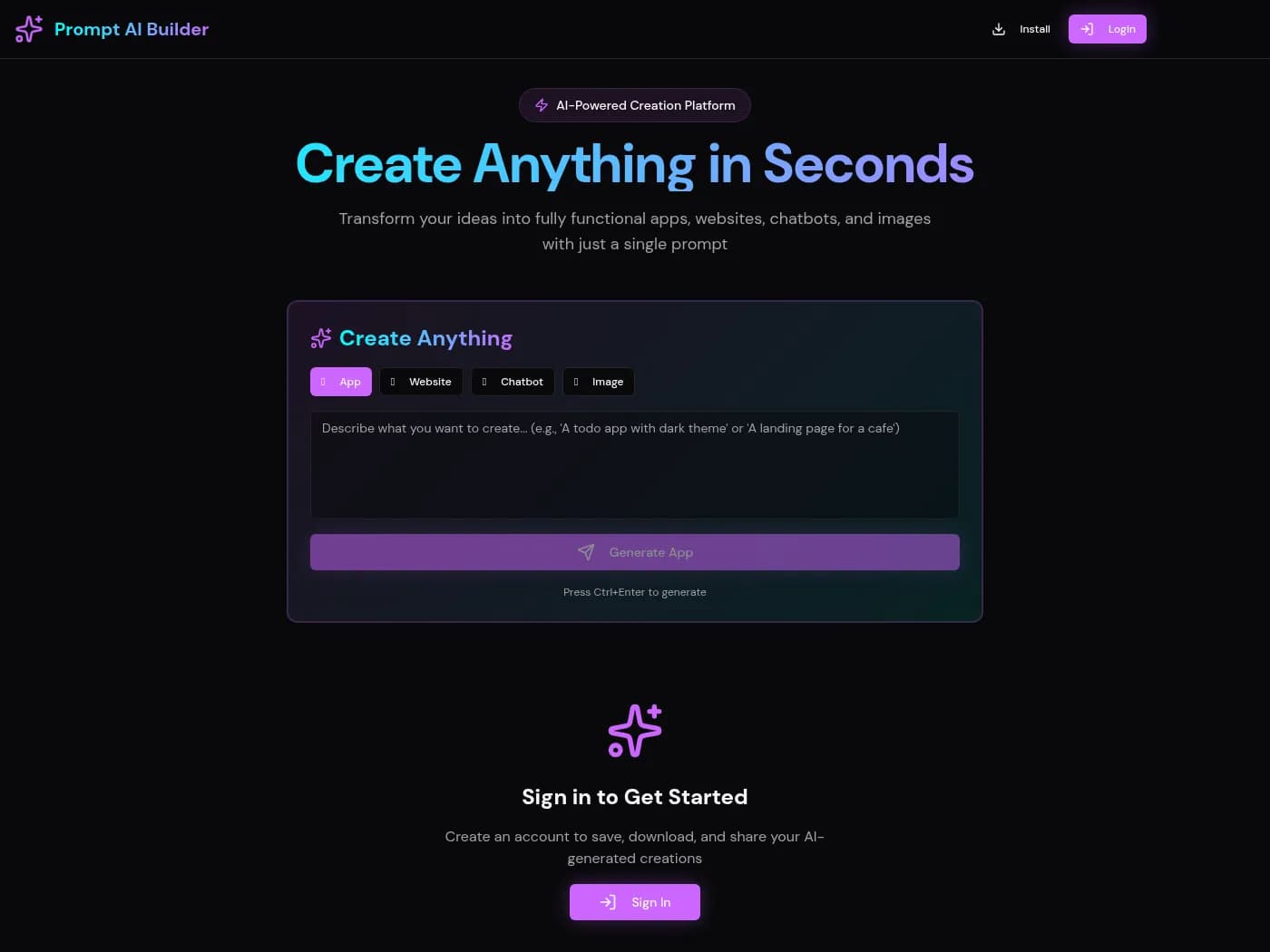 Prompt AI App Builder